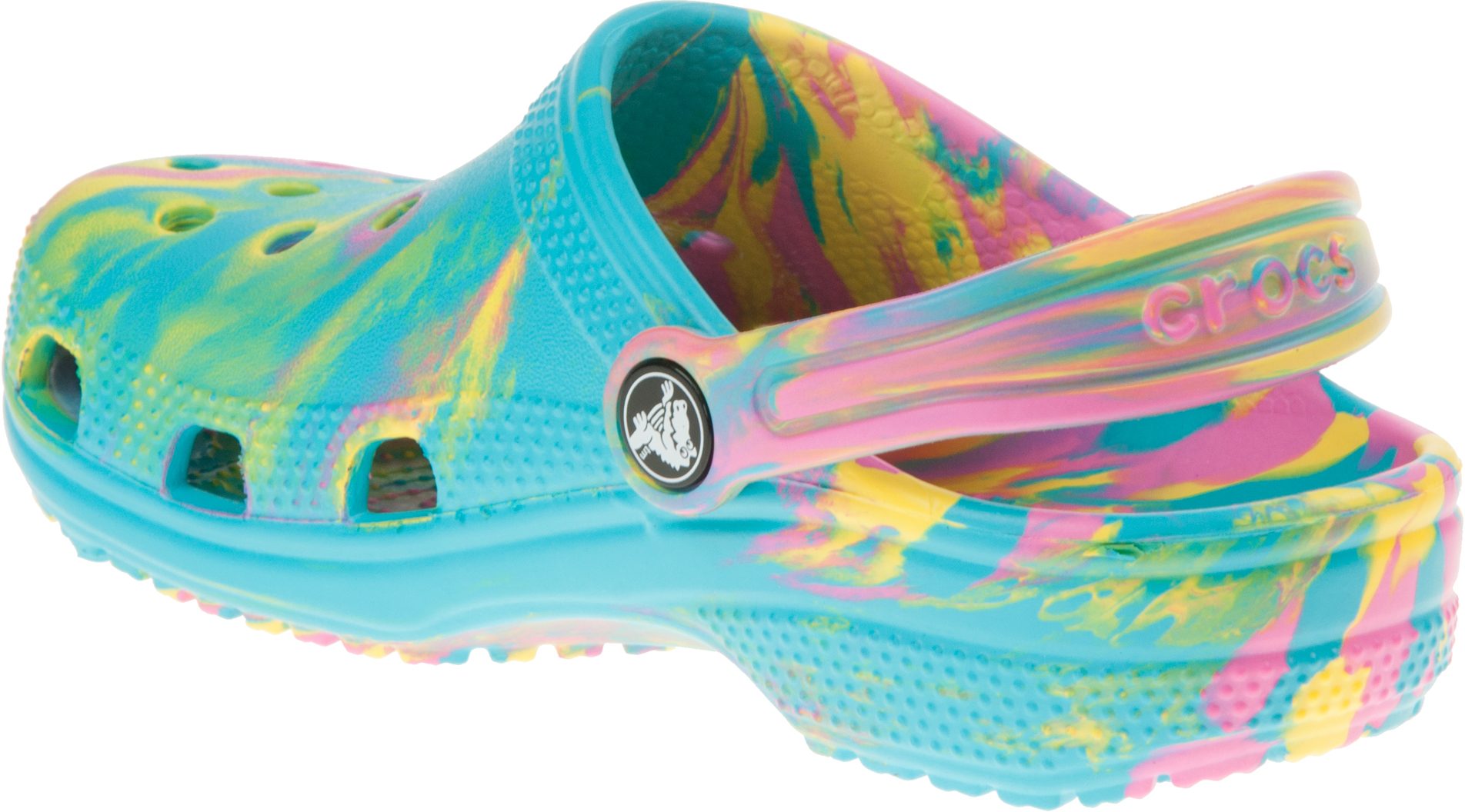 Crocs Kids Classic Clog Digital Aqua / Multi Marbled 206838/207464-4SM ...