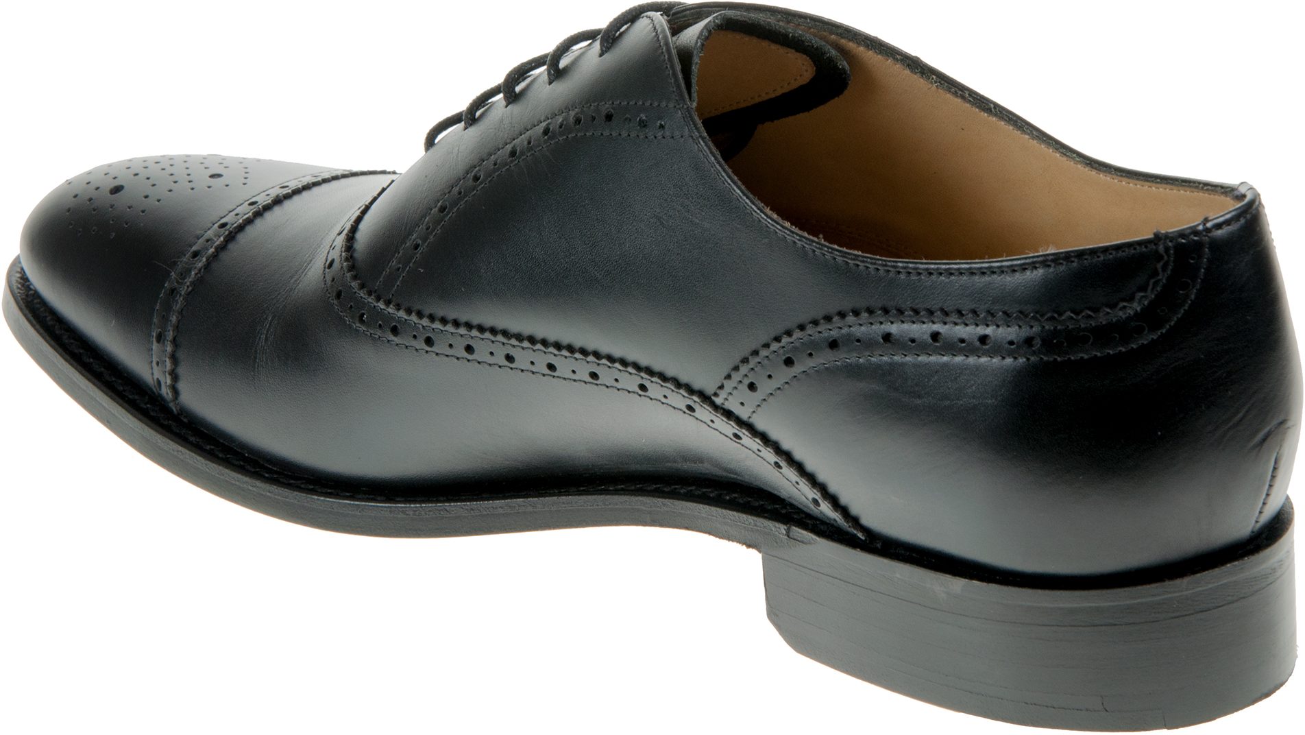 Barker Newcastle Black Calf 3681 17 G - Formal Shoes - Humphries Shoes