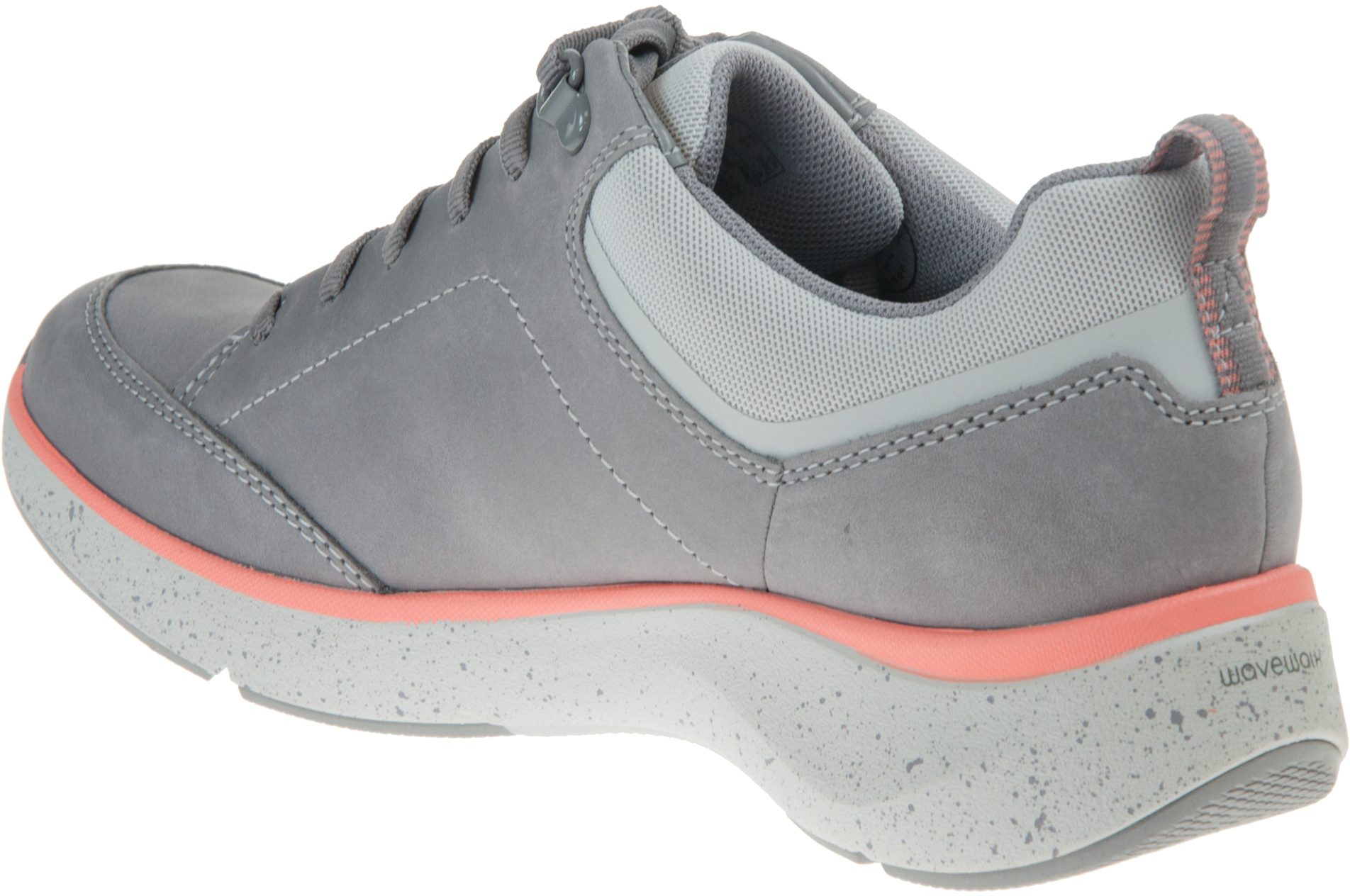 Clarks Wave 2.0 Lace Grey / Peach 26165792 - Everyday Shoes - Humphries ...