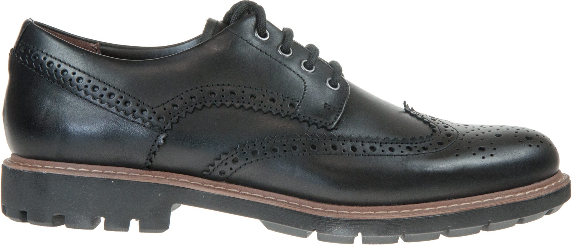 Clarks Batcombe Wing Black Leather 26127192 - Formal Shoes - Humphries ...