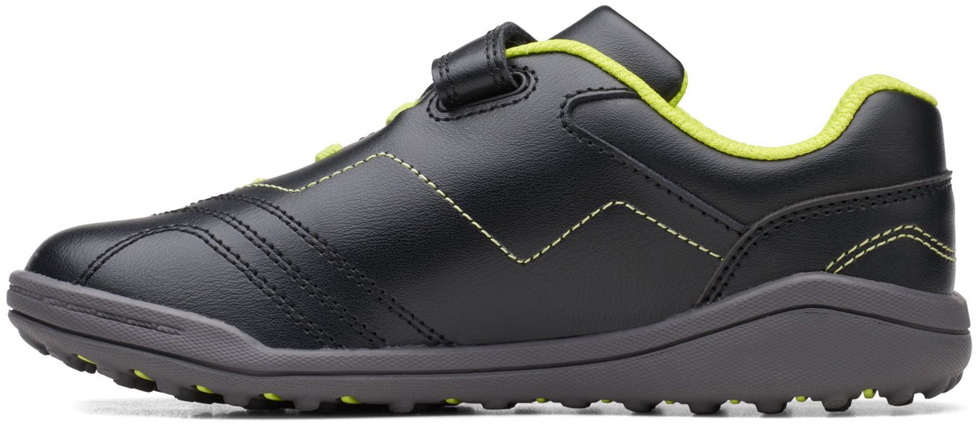 Clarks Award Fly Kid Black 26166937 - Boys Trainers - Humphries Shoes