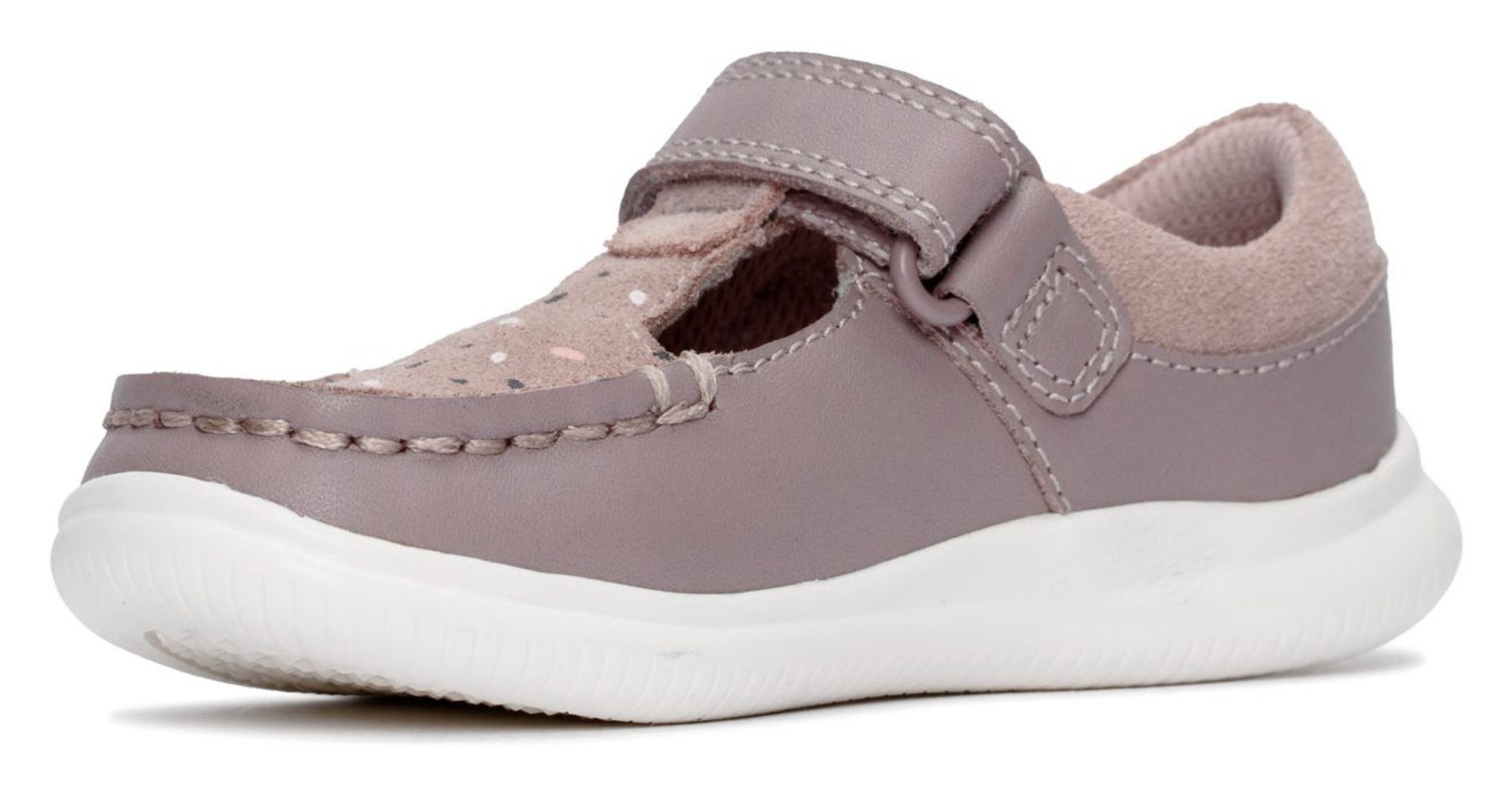 Clarks Crest Moc Toddler Pink Leather 26164827 - Girls Shoes ...