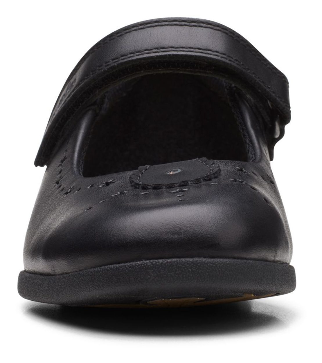 Clarks Magic Step Bar Kid Black Leather 26169708 - Girls School Shoes ...