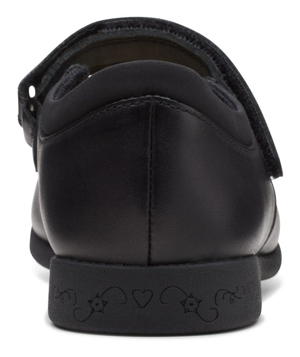 Clarks Magic Step Bar Kid Black Leather 26169708 - Girls School Shoes ...