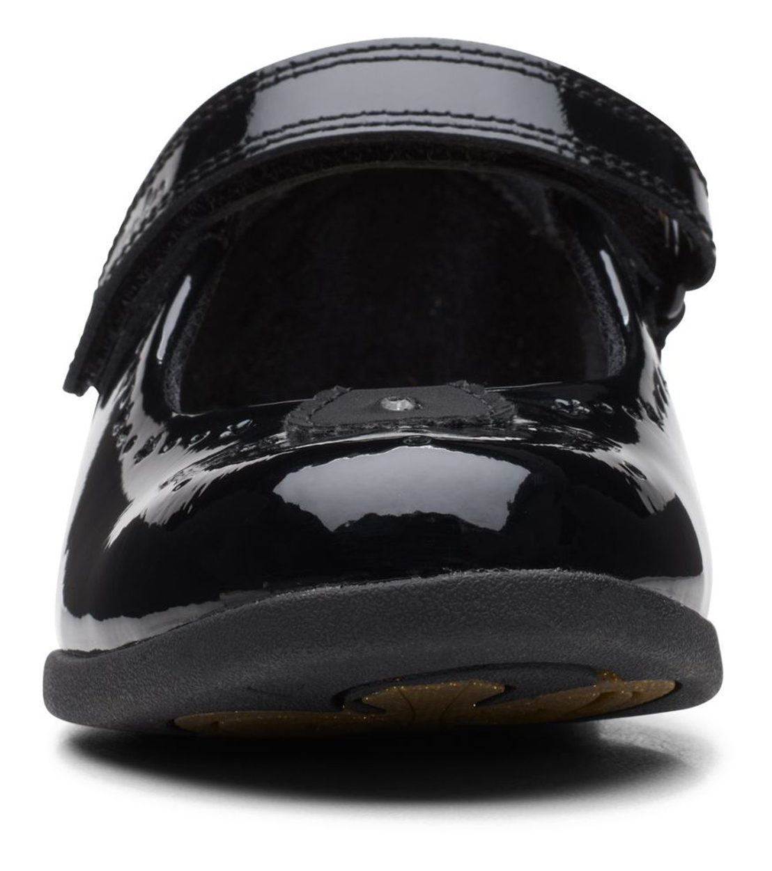 Clarks Magic Step Bar Kid Black Patent 26169709 - Girls School Shoes ...