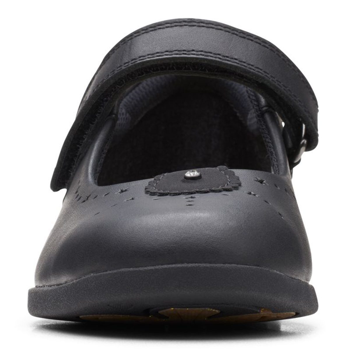 Clarks Magic Step Bar Older Black Leather 26169705 - Girls School Shoes ...
