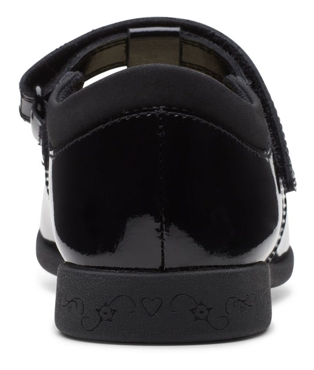 Clarks Magic Step Lo Kid Black Patent 26169451 - Girls School Shoes ...