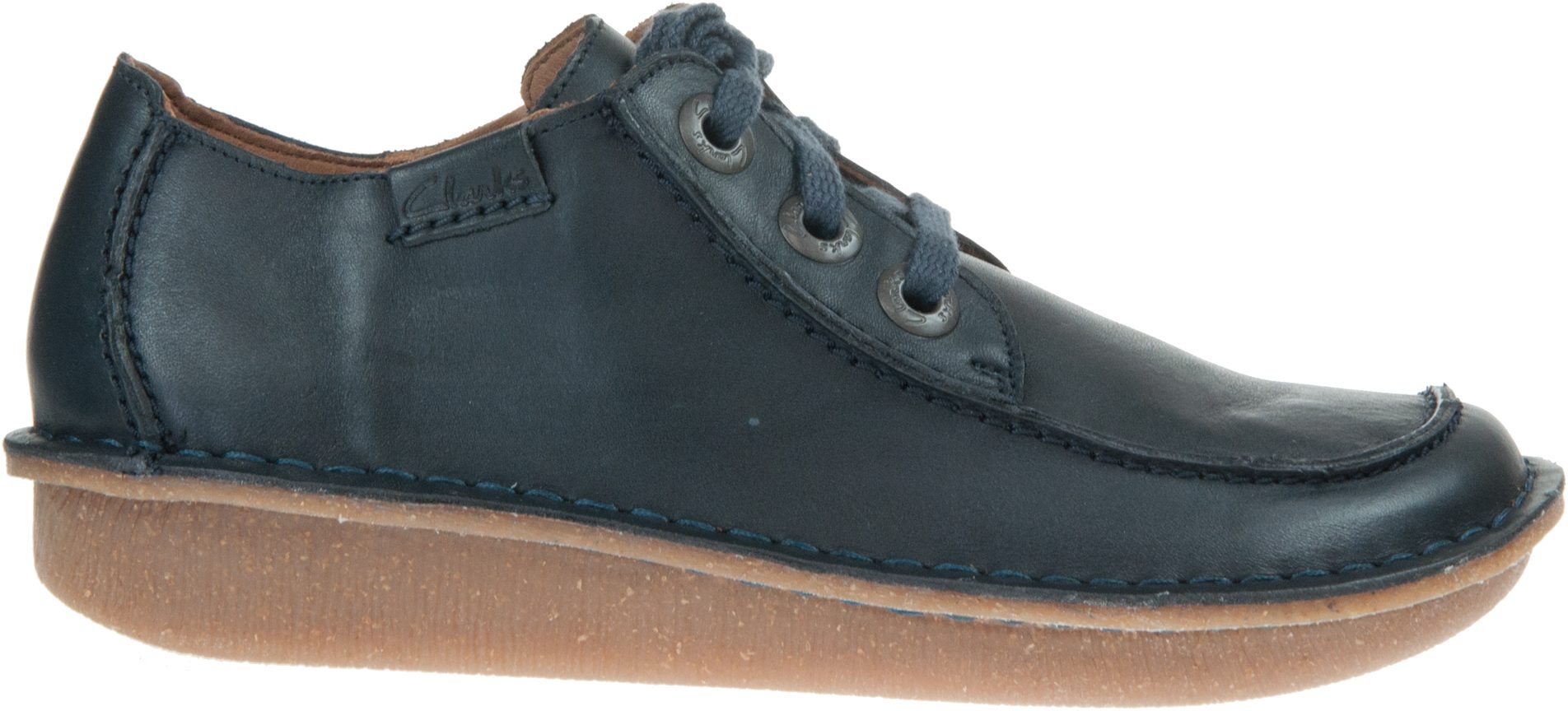 Clarks Funny Dream Navy Leather 26166818 - Everyday Shoes - Humphries Shoes