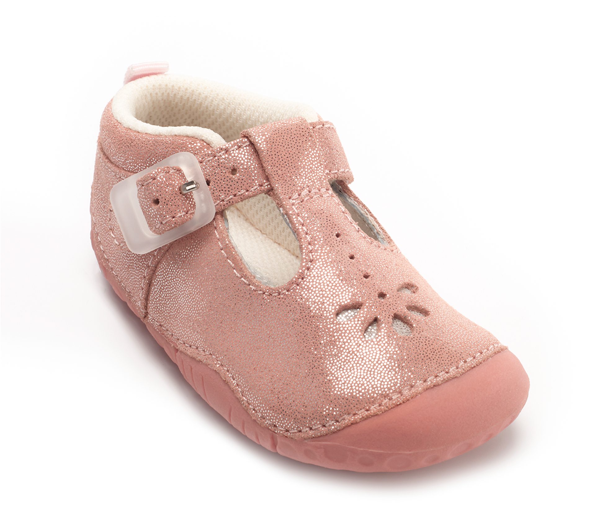 Start-Rite Baby Bubble Dusty Coral Glitter Suede 0773_16 - Girls Shoes ...