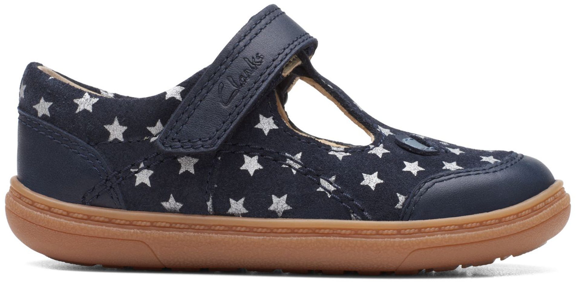 Clarks Flash Mouse Toddler Navy Leather 26169522 - Girls Shoes ...