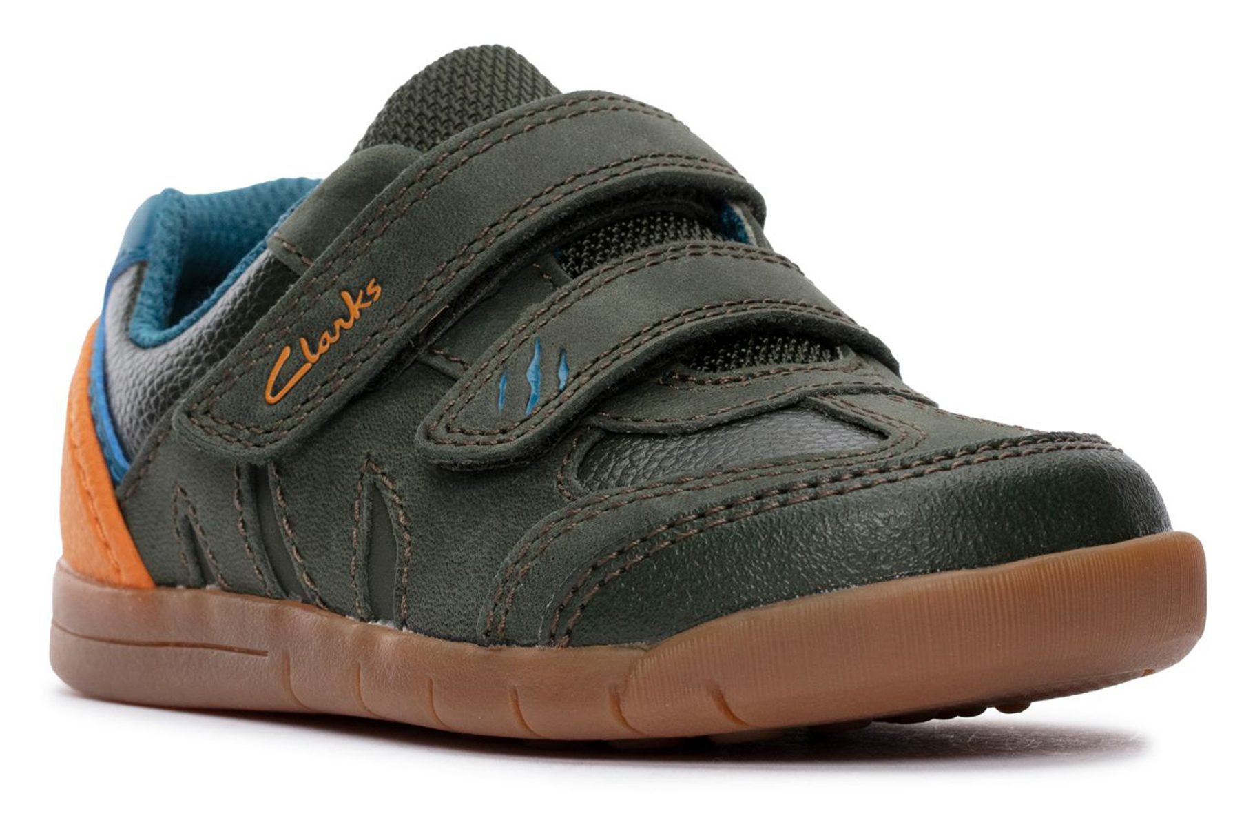 Clarks Rex Play Toddler Khaki Combi 26168318 - Boys Shoes - Humphries Shoes