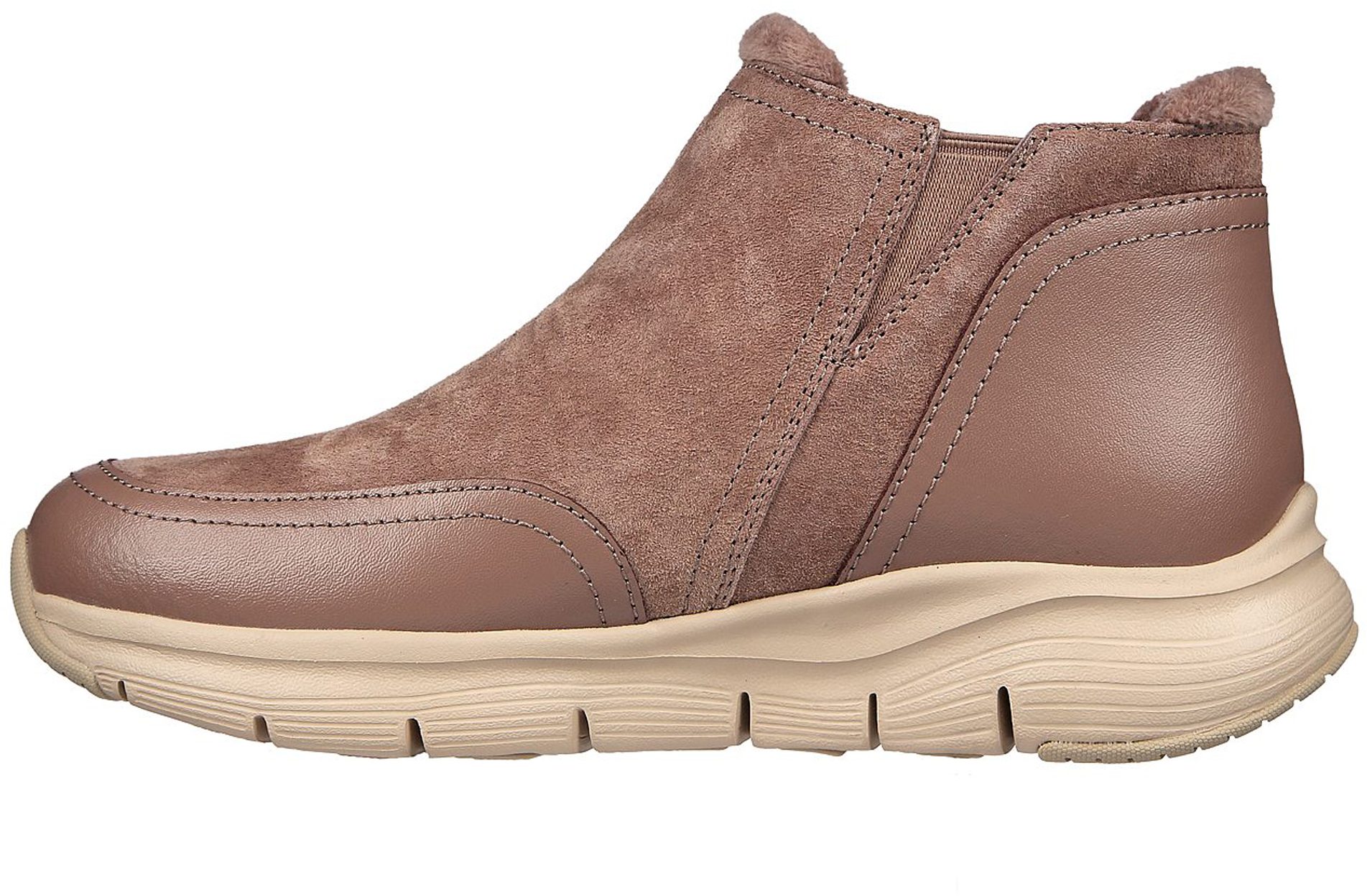 Skechers Arch Fit Smooth - Modest Mushroom 167366 MUSH - Ankle Boots ...