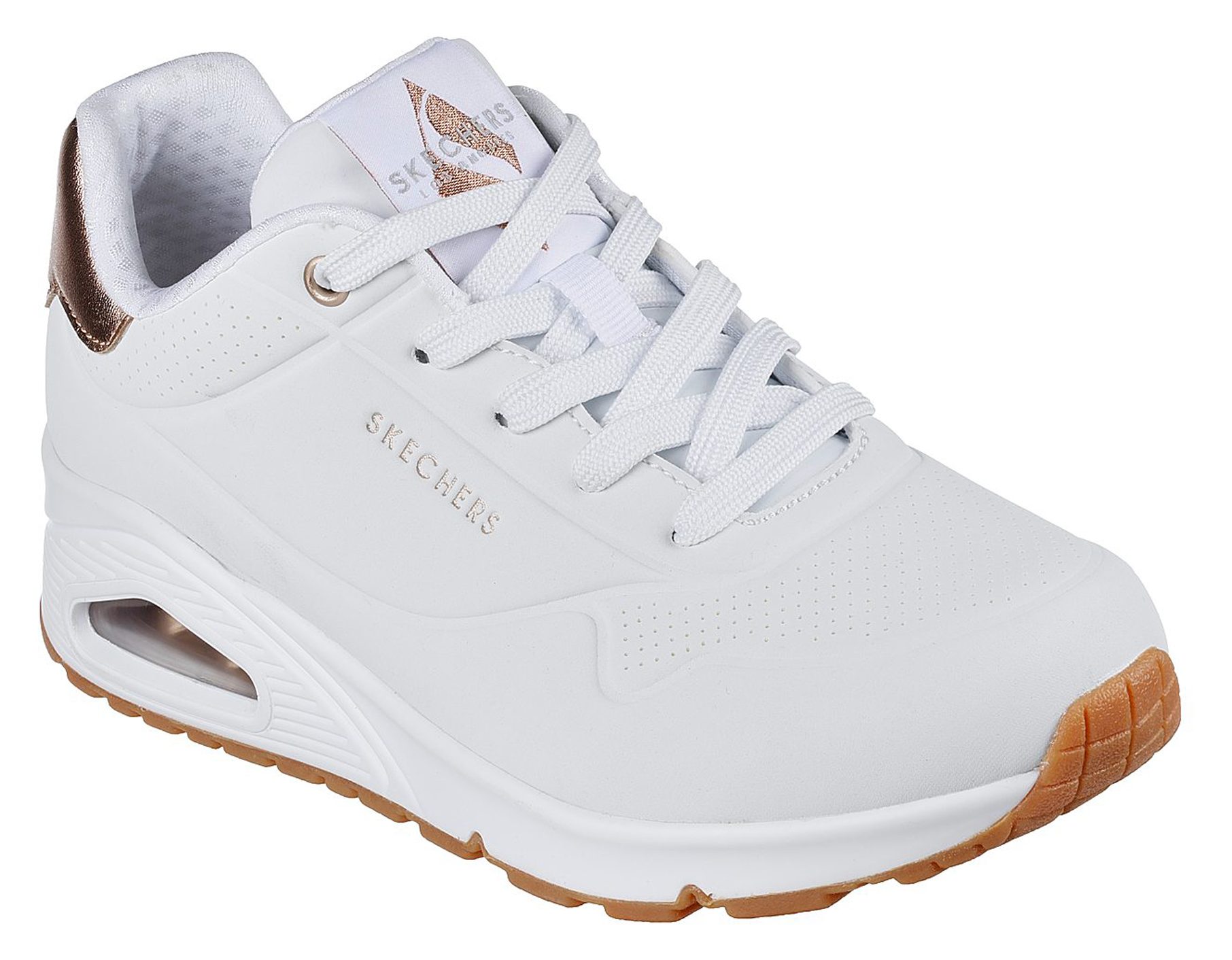 Skechers Uno Golden Air White 177094 Wht Womens Trainers Humphries Shoes