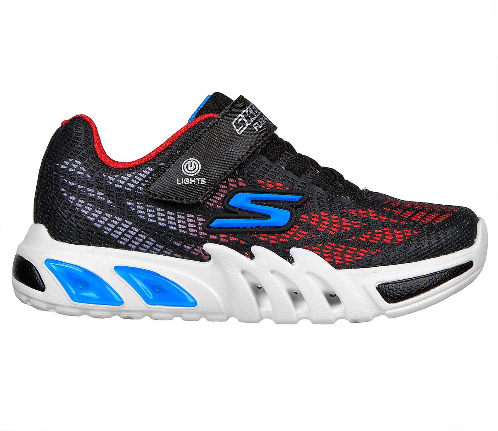 Skechers Flex-Glow Elite - Vorlo Black / Red / Blue 400137L BKRB - Boys ...