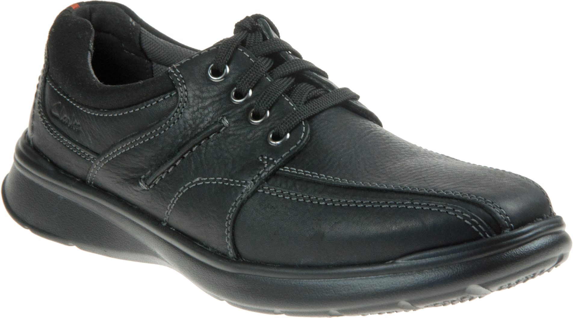 Clarks Cotrell Walk Black Oily Leather 26119725 - Casual Shoes ...