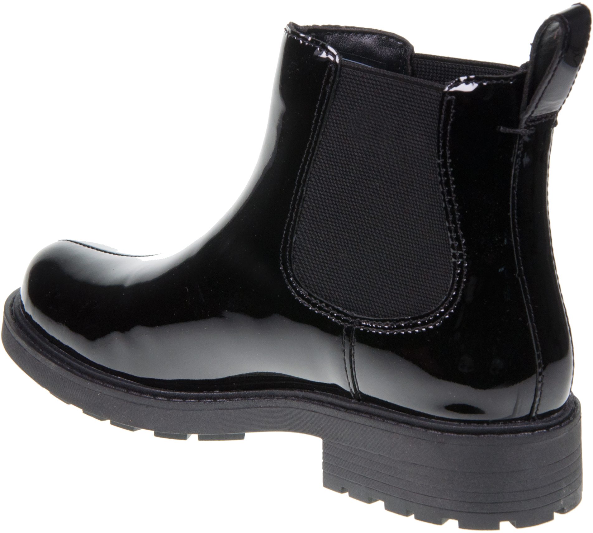 Clarks Orinoco 2 Lane Black Patent 26163622 - Ankle Boots - Humphries Shoes