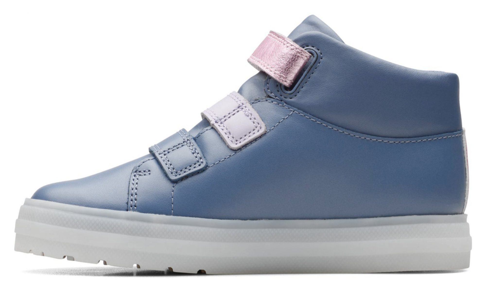 Clarks Flare Show Kids Light Blue Leather 26169462 - Girls Boots ...
