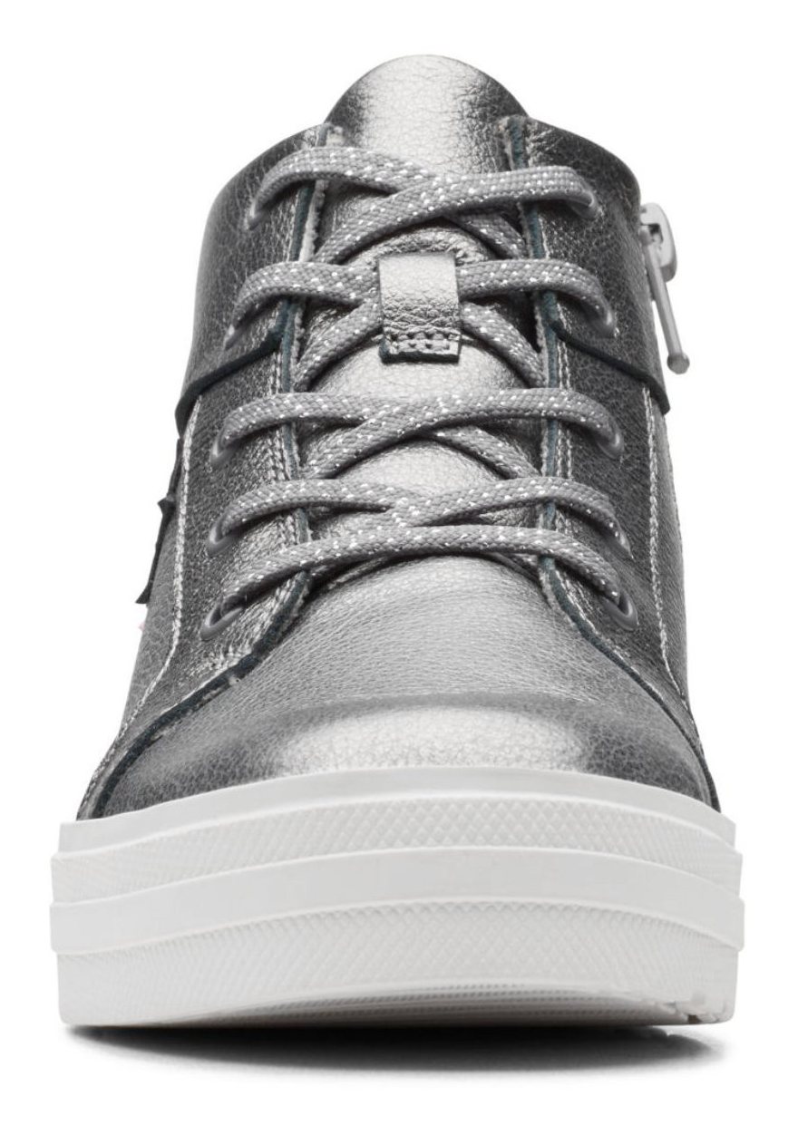 Clarks Nova City Kid Gun Metal Leather 26168315 - Girls Boots ...