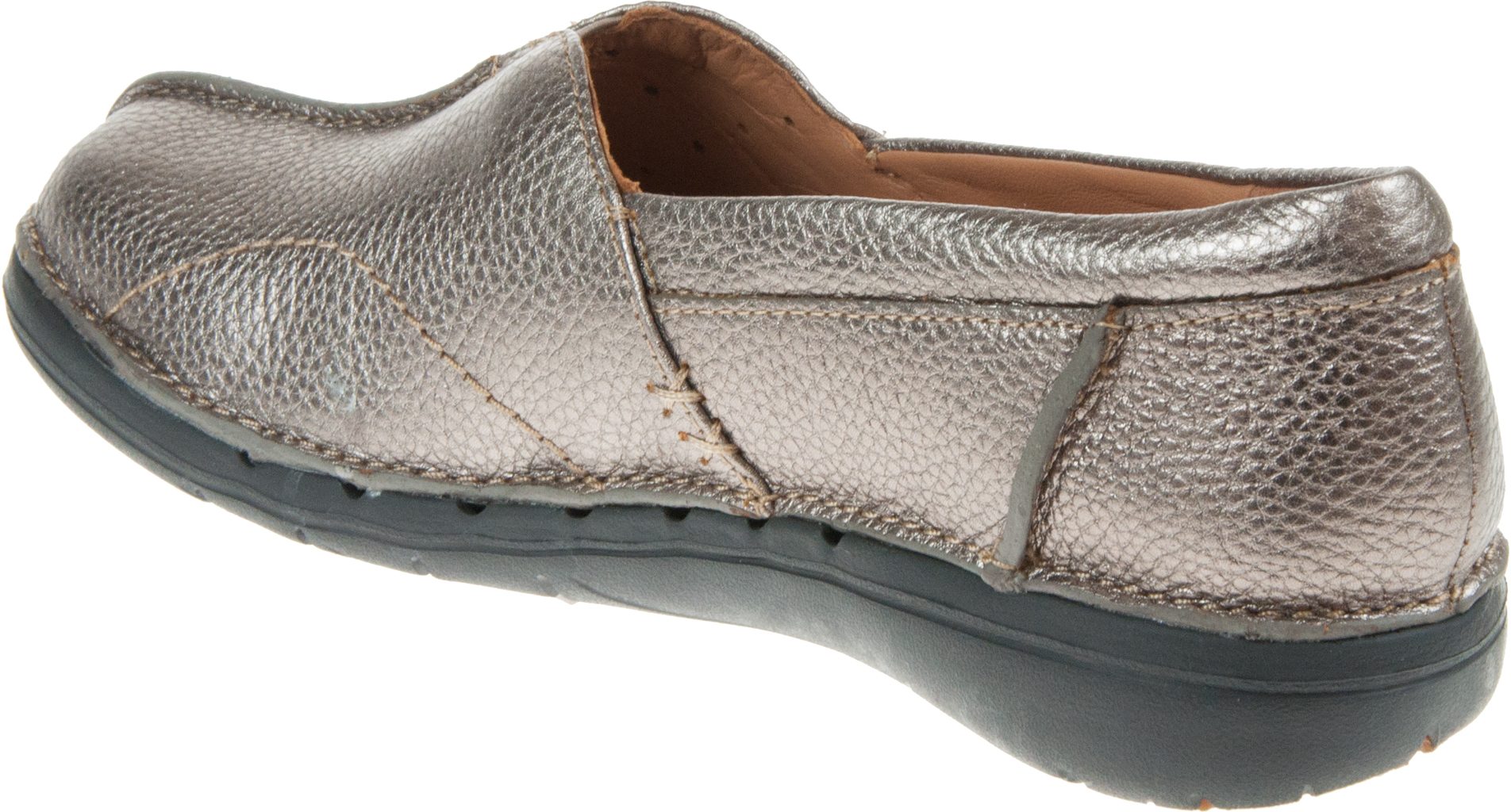 Clarks Un Loop Stride Pebble Metallic 26168672 - Everyday Shoes ...