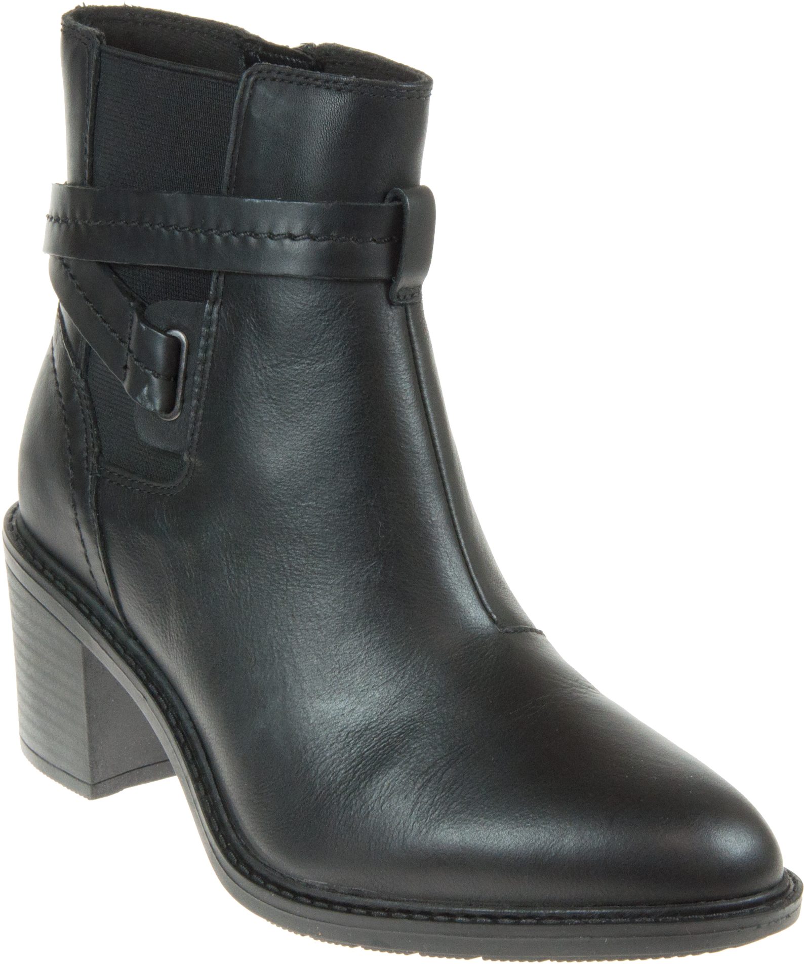 Clarks Scene Star Black Leather 26167462 - Ankle Boots - Humphries Shoes