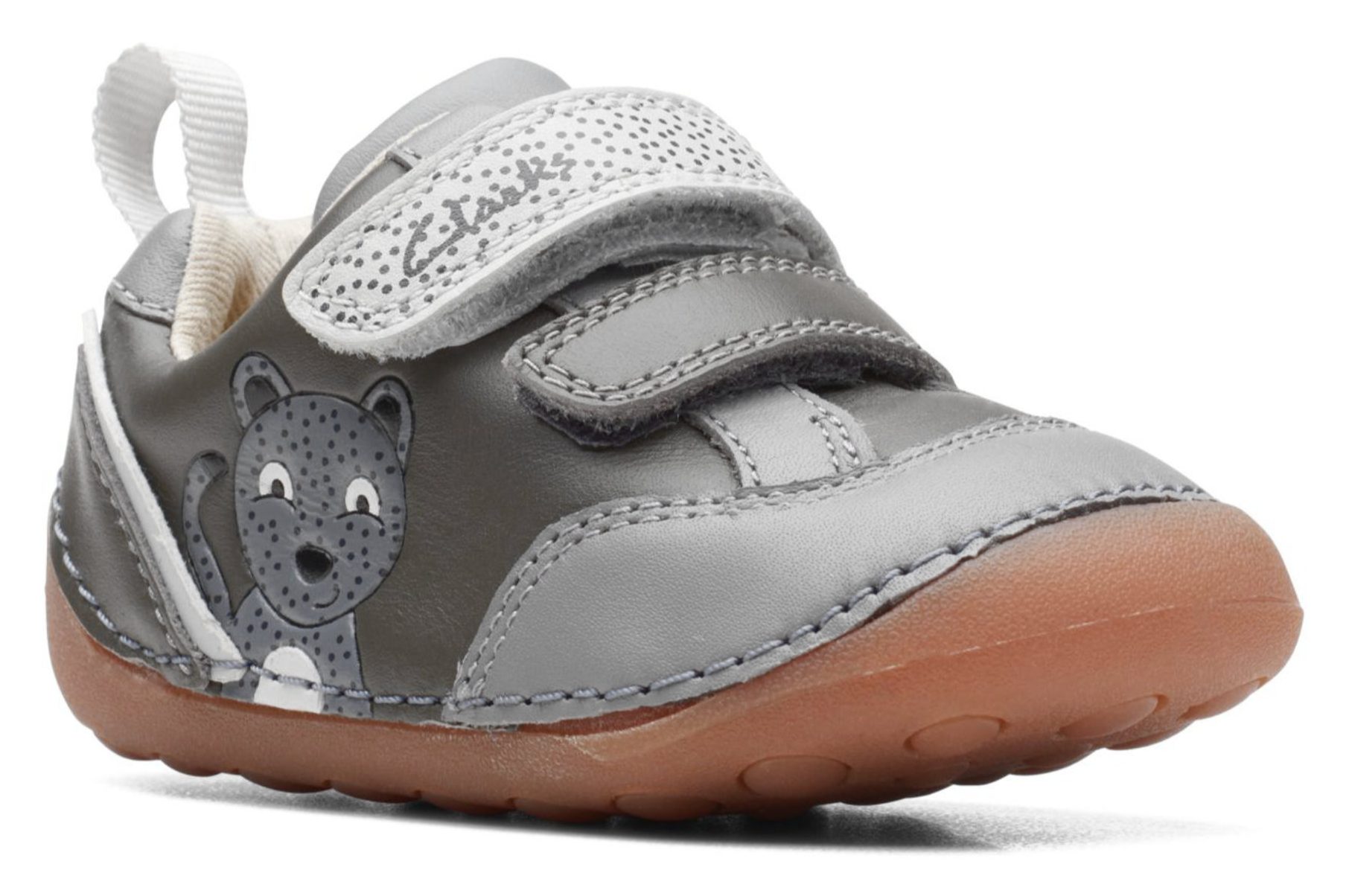 Clarks Tiny Print Toddler Grey Combi 26169191 - Boys Shoes - Humphries ...
