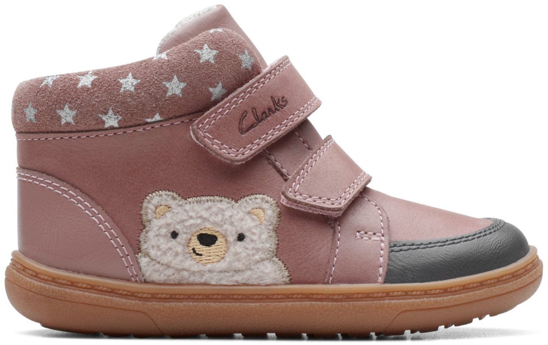 Clarks Flash Bear Toddler Dusty Pink Combi 26166934 - Girls Boots ...