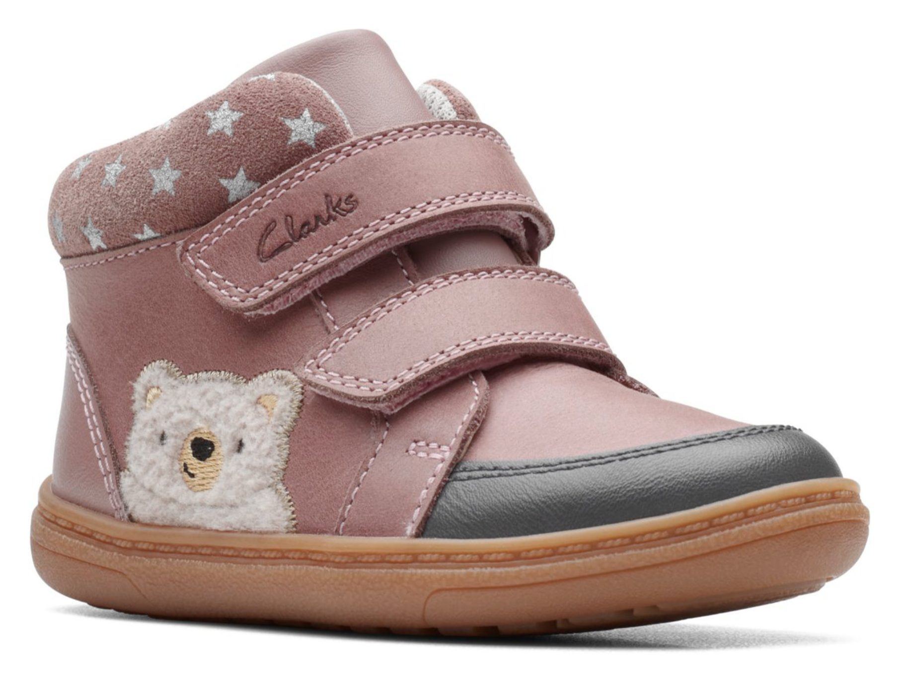 Clarks Flash Bear Toddler Dusty Pink Combi 26166934 - Girls Boots ...