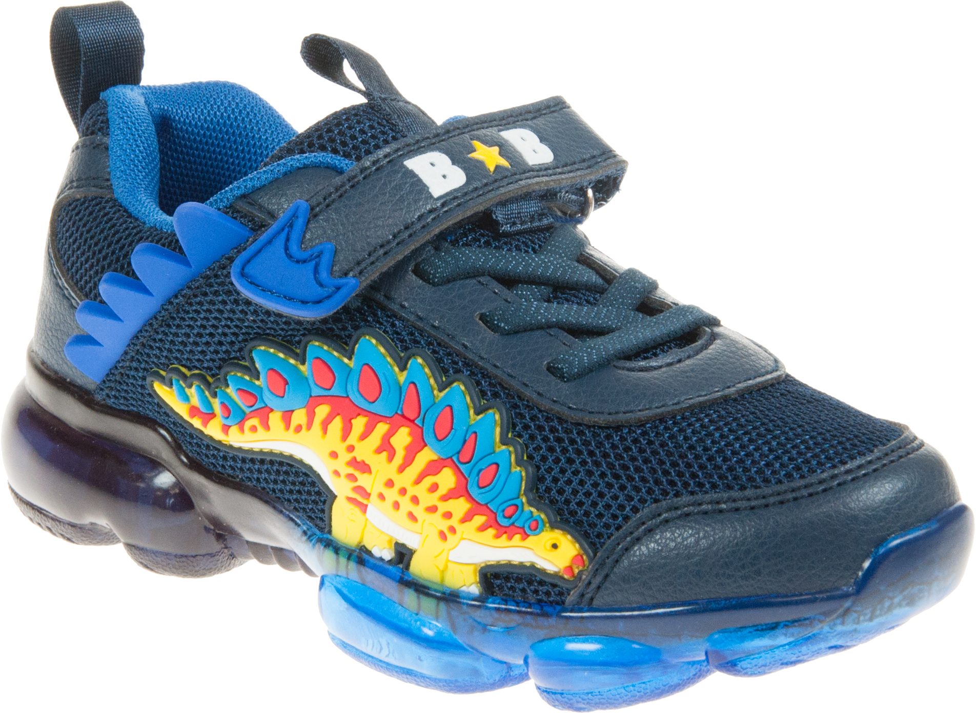 Bull Boys Stegosaurus Blue AL2204 AE01 - Boys Shoes - Humphries Shoes