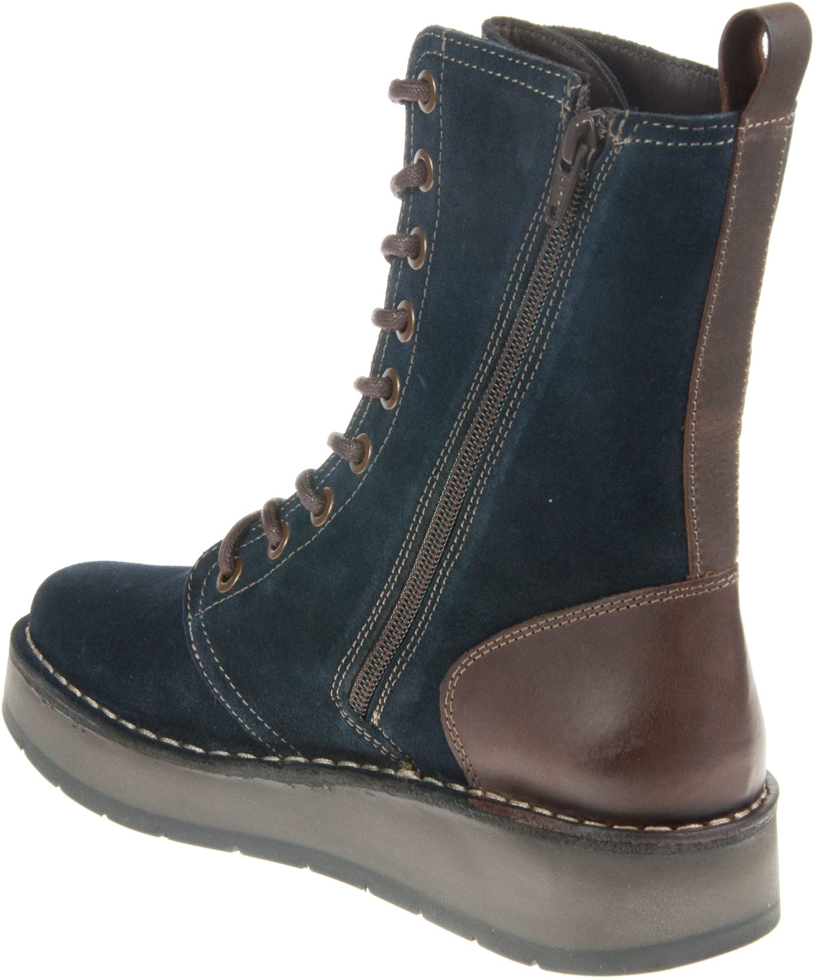 Fly London Rami Navy/Dk Brown P211043 007 - Ankle Boots - Humphries Shoes