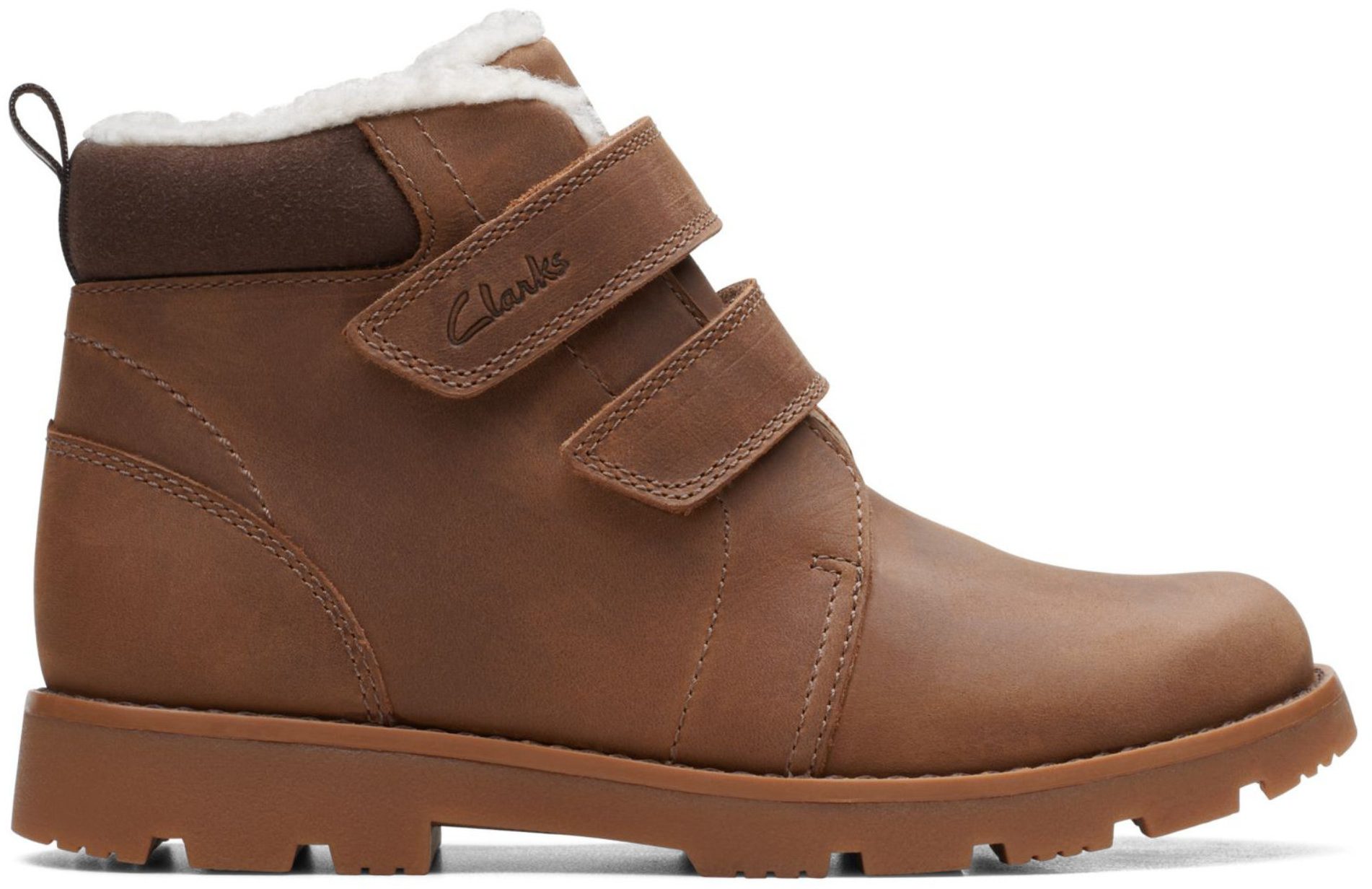 Clarks Heath Snug Kids Tan 26167333 - Boys Boots - Humphries Shoes