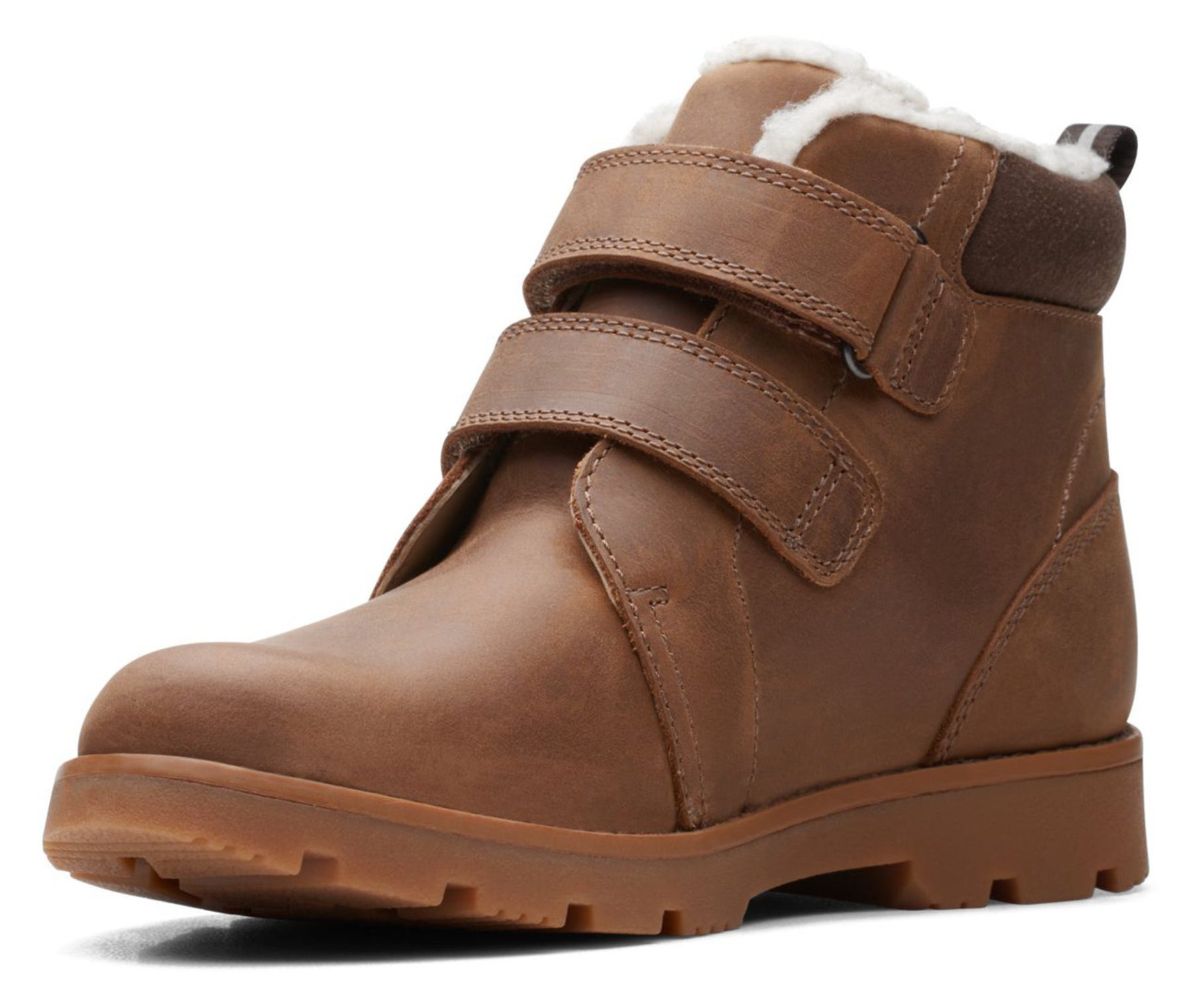 Clarks Heath Snug Kids Tan 26167333 - Boys Boots - Humphries Shoes