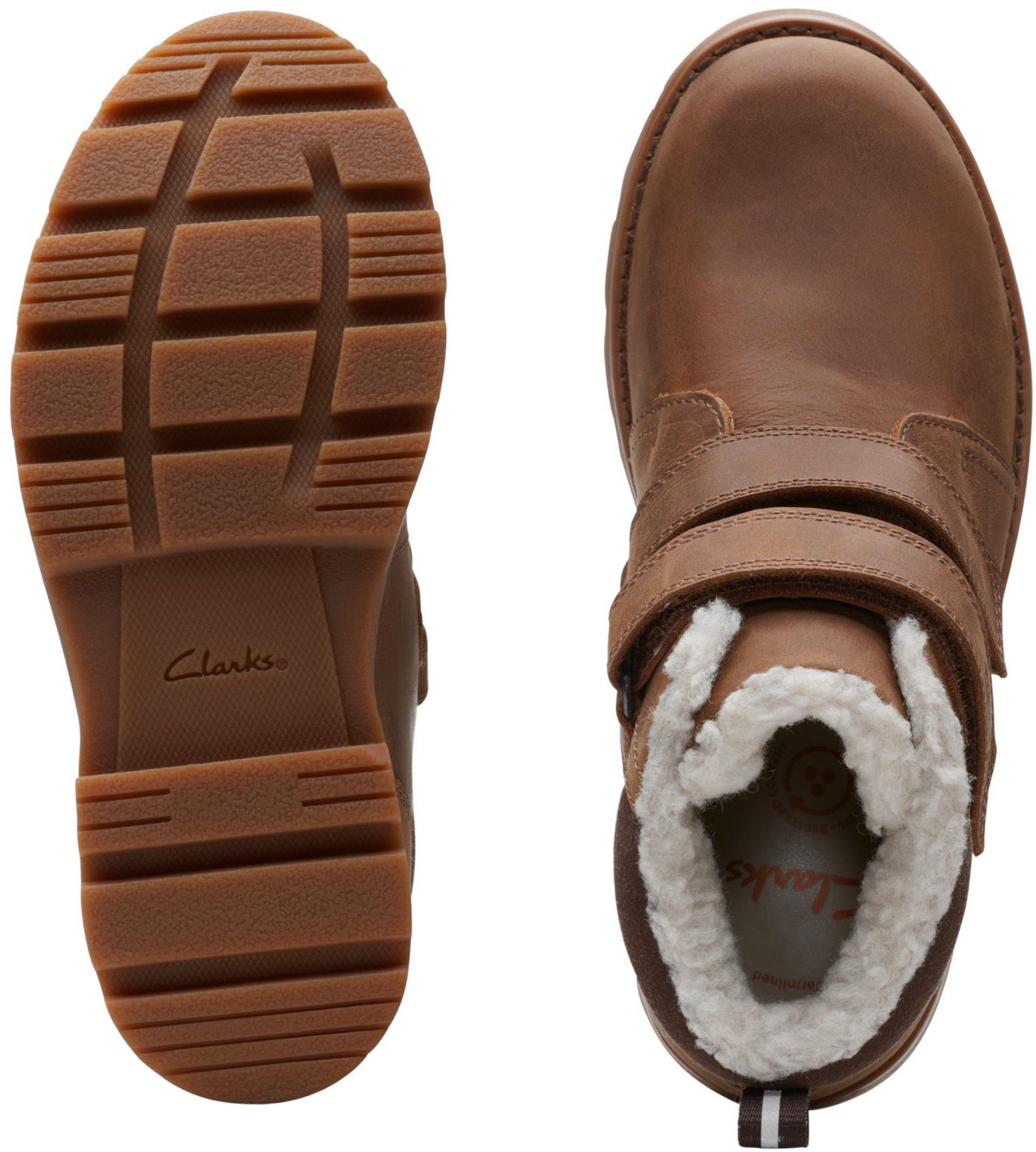 Clarks Heath Snug Kids Tan 26167333 - Boys Boots - Humphries Shoes