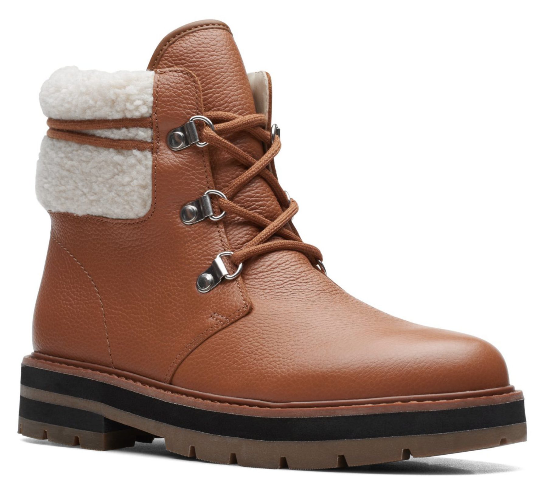 Clarks Prague Hi Older Tan Leather 26169355 - Girls Boots - Humphries Shoes