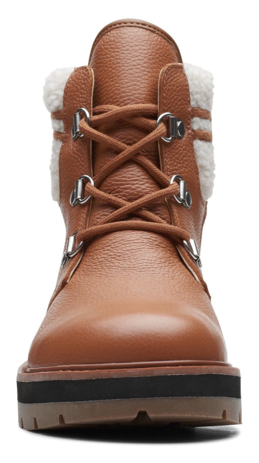 Clarks Prague Hi Older Tan Leather 26169355 - Girls Boots - Humphries Shoes