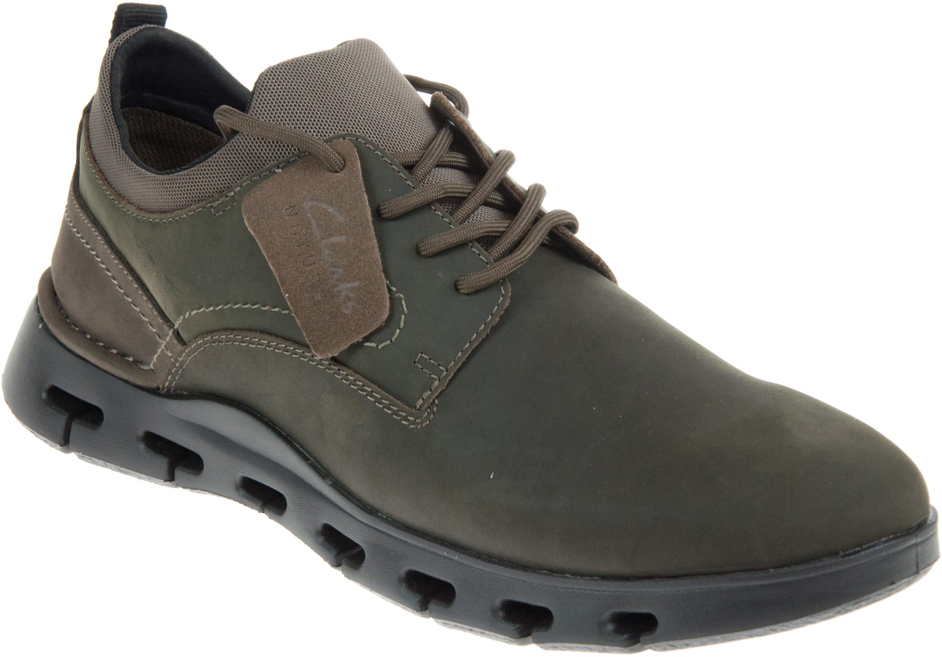 Clarks Nature X Two Olive 26168417 - Casual Shoes - Humphries Shoes