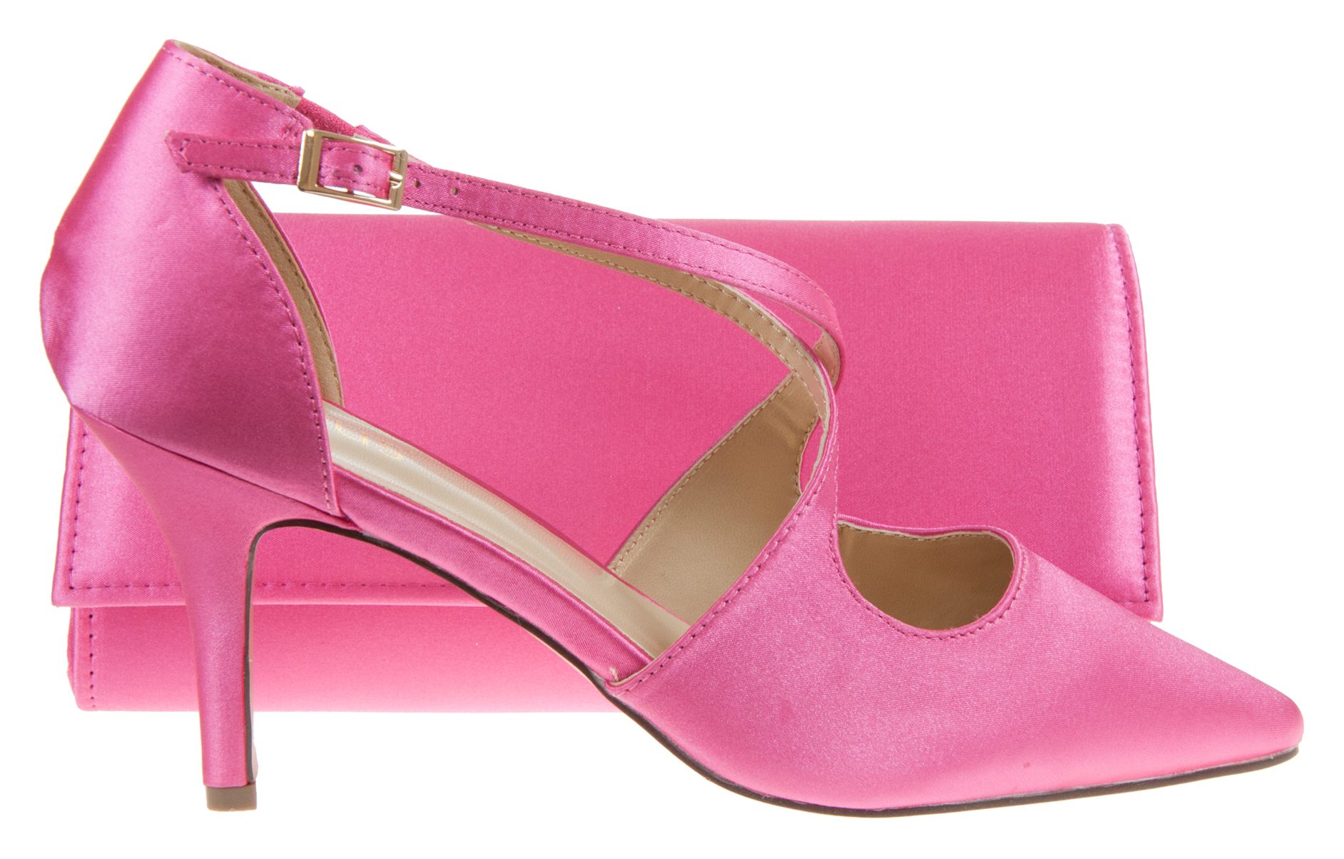 Lotus Trudy Pink Satin ULG062 KH - Clutch Bags - Humphries Shoes