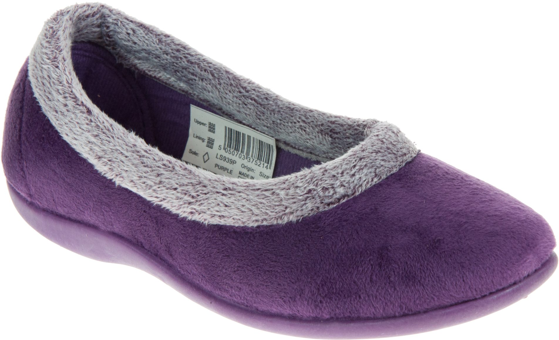 Dunlop Julia Purple LS939 P - Full Slippers - Humphries Shoes