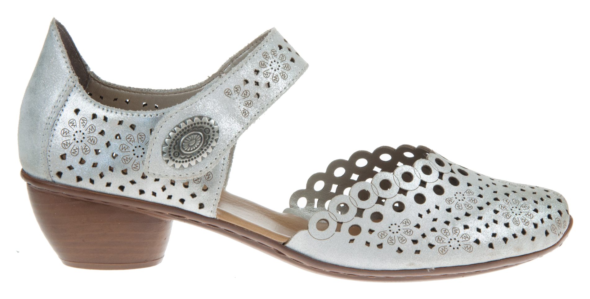 Rieker 43753 Silver 43753-90 - Everyday Shoes - Humphries Shoes