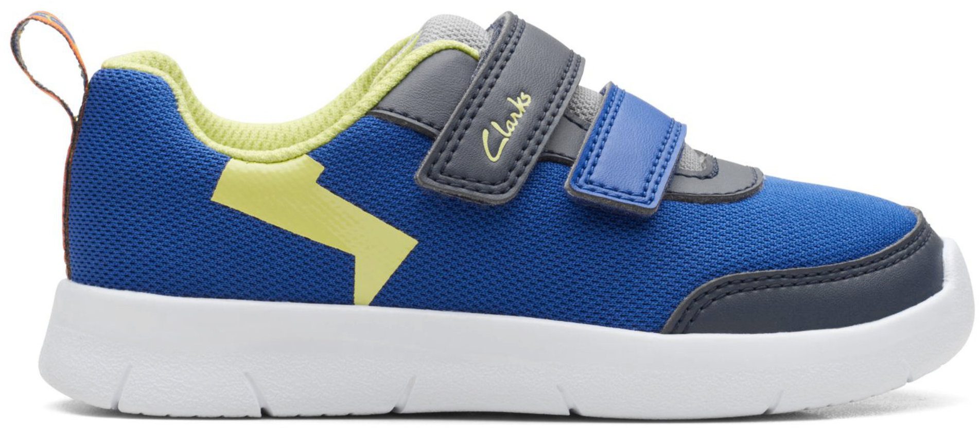 Clarks Ath Yell Kids Blue Combi 26172914 - Boys Shoes - Humphries Shoes