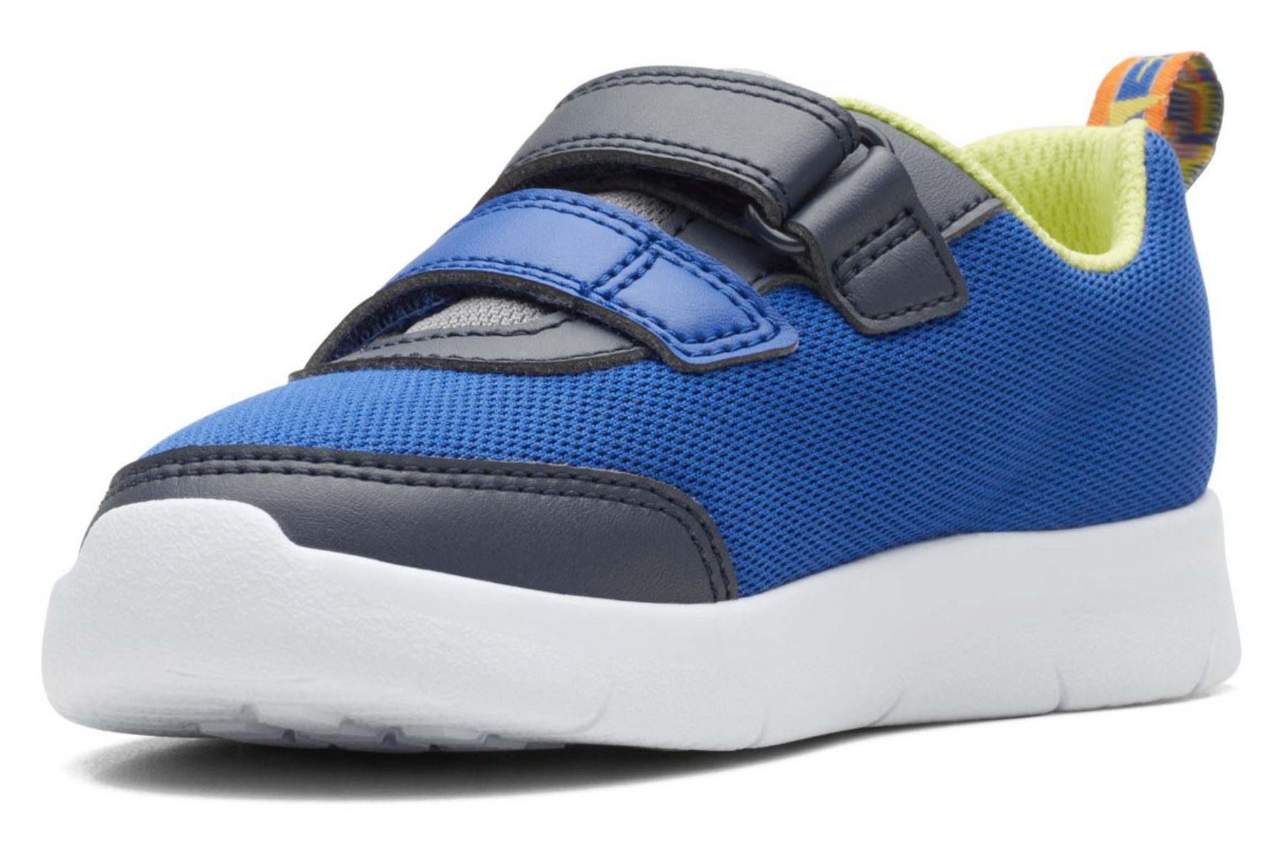 Clarks Ath Yell Kids Blue Combi 26172914 - Boys Shoes - Humphries Shoes