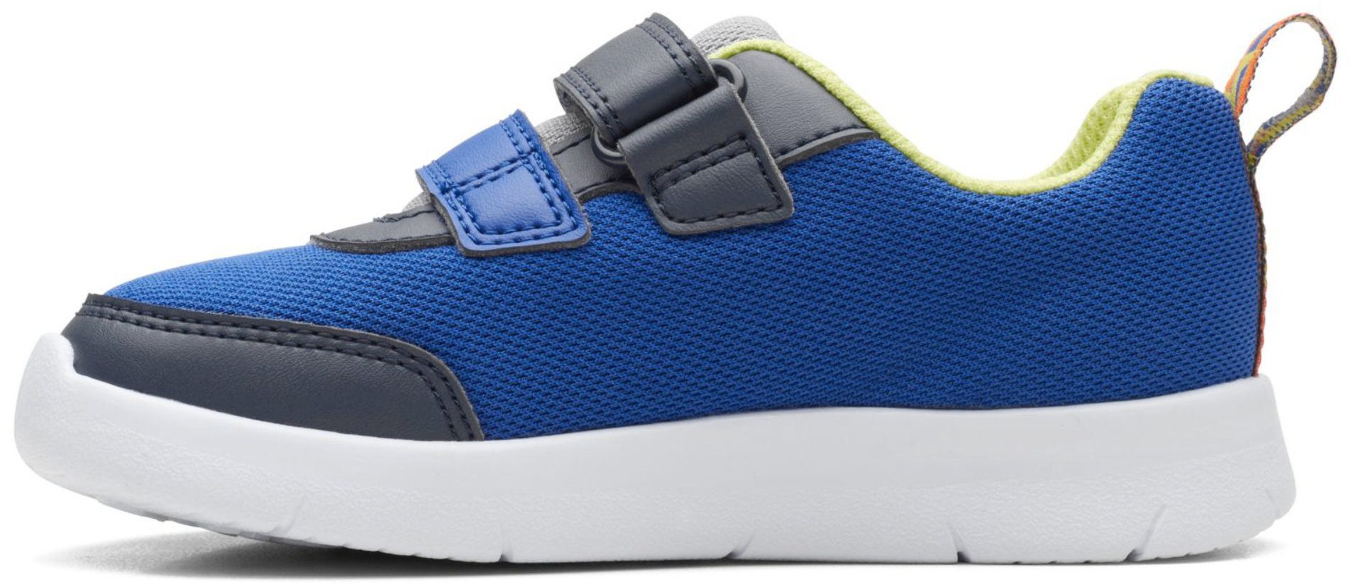 Clarks Ath Yell Kids Blue Combi 26172914 - Boys Shoes - Humphries Shoes