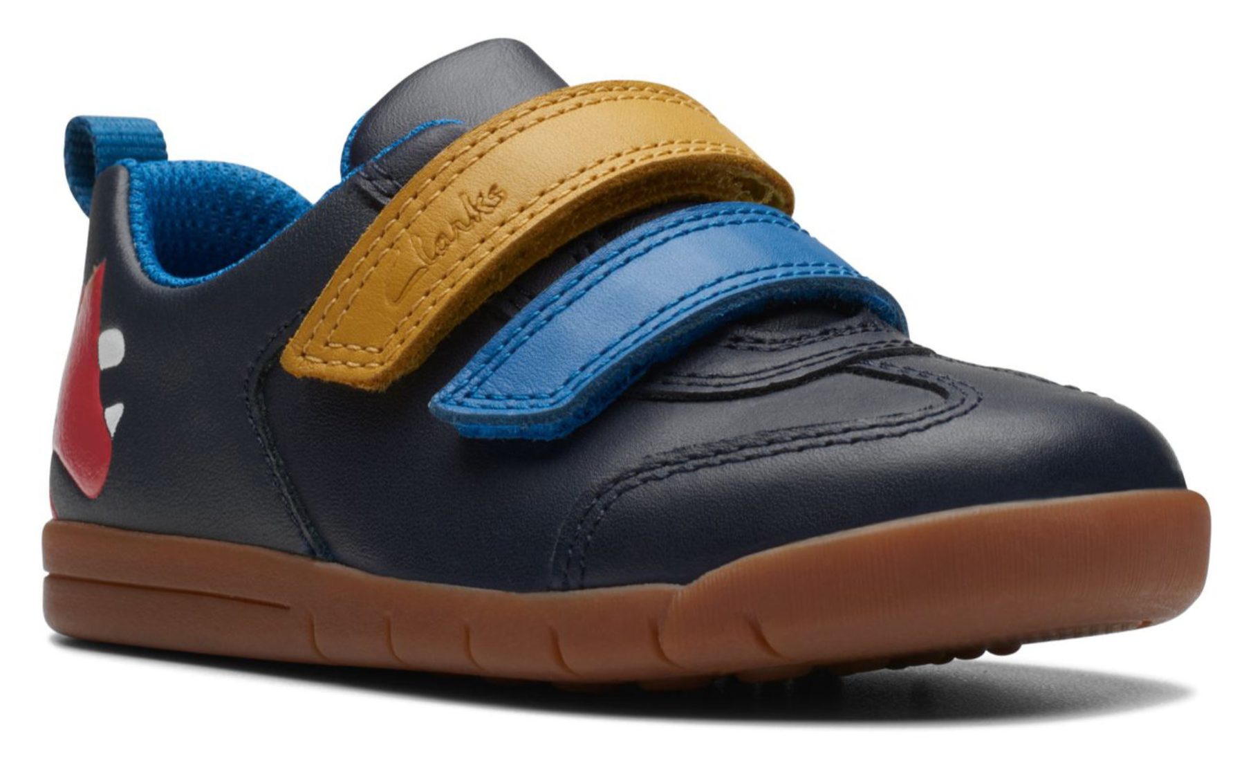 Clarks Den Play Toddler Navy Leather 26171590 - Boys Shoes - Humphries ...