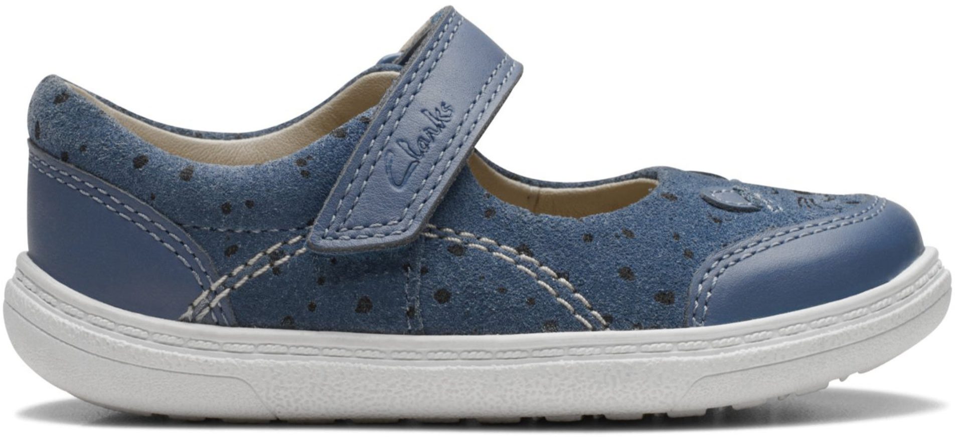 Clarks Flash Pet Toddler Denim Blue 26170648 - Girls Shoes - Humphries ...