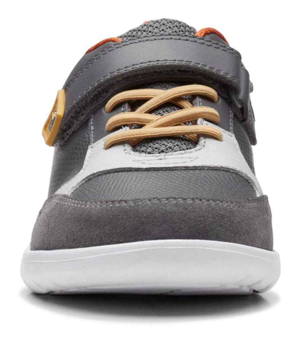 Clarks Scape Shine Kids Grey Leather 26173006 - Boys Shoes - Humphries ...
