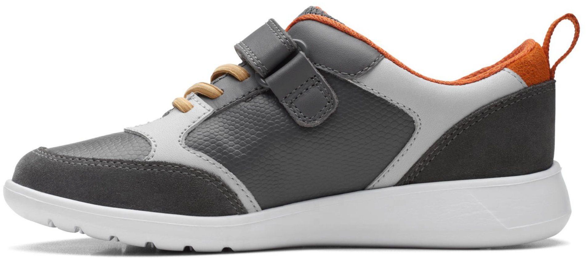 Clarks Scape Shine Kids Grey Leather 26173006 - Boys Shoes - Humphries ...