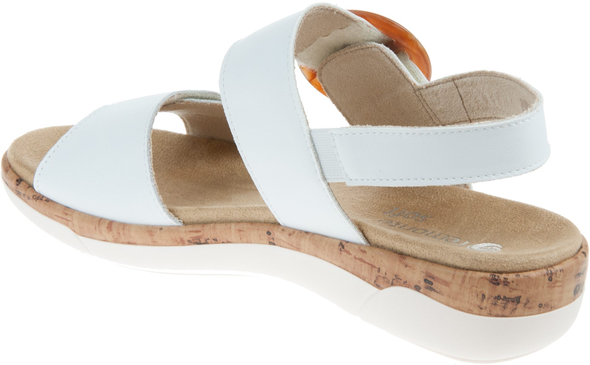 Remonte R6853 White R6853-80 - Full Sandals - Humphries Shoes