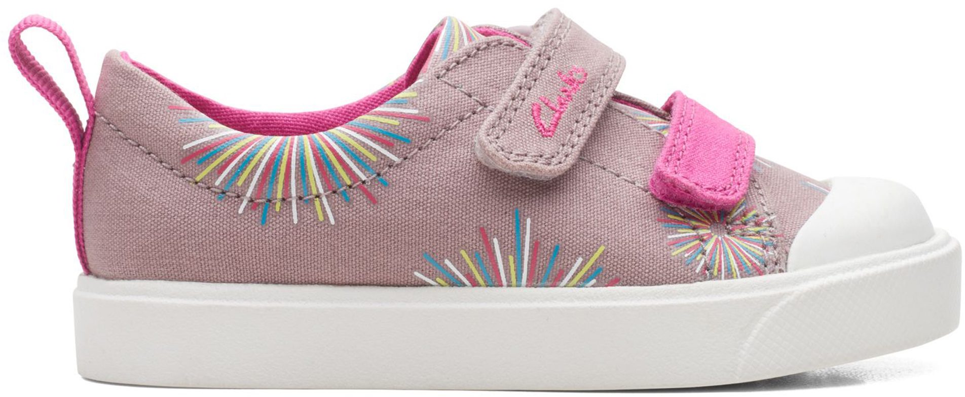 Clarks City Bright Toddler Dusty Pink 26171881 - Girls Canvas Styles ...