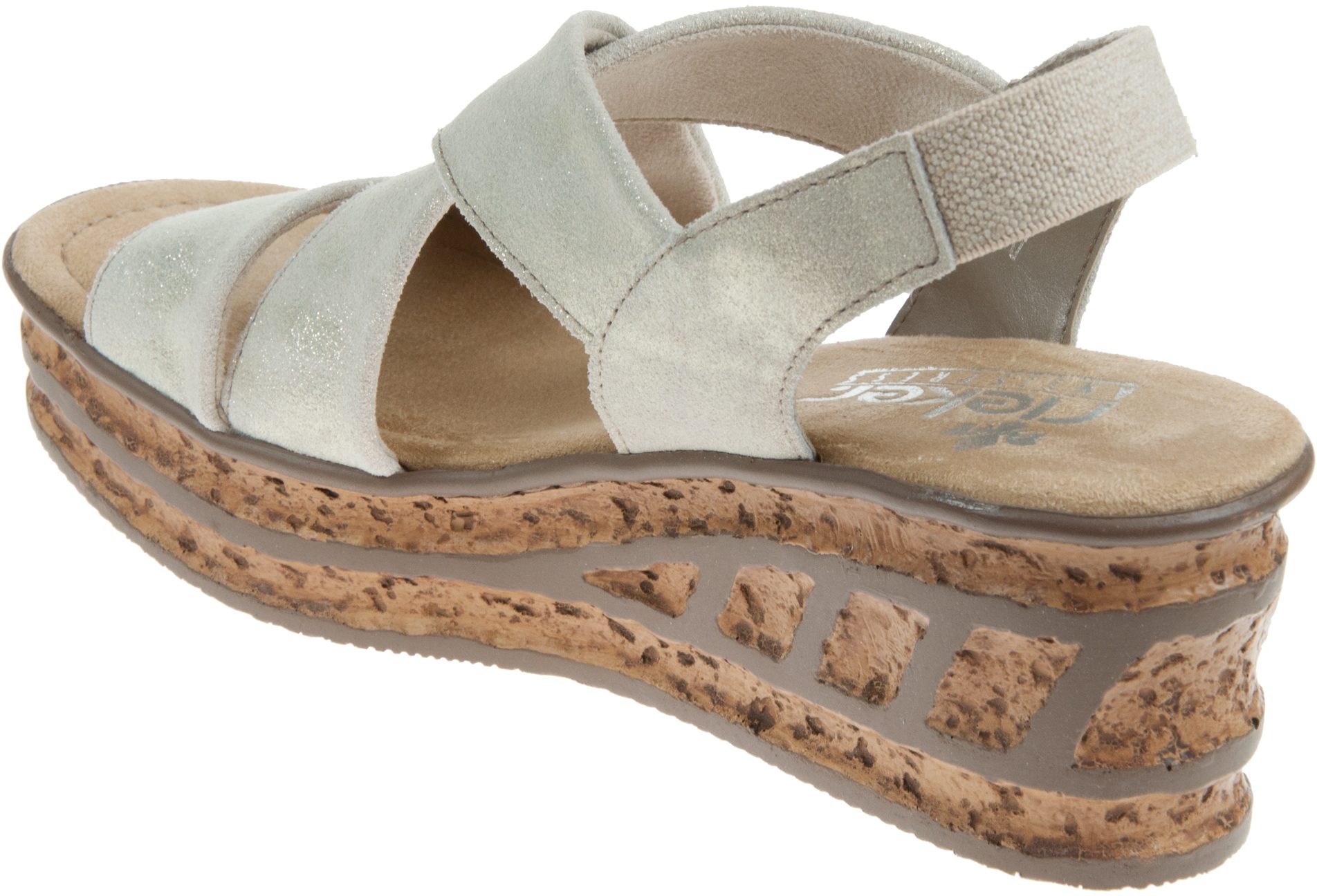 Rieker Rose Nude 68160-62 - Full Sandals - Humphries Shoes