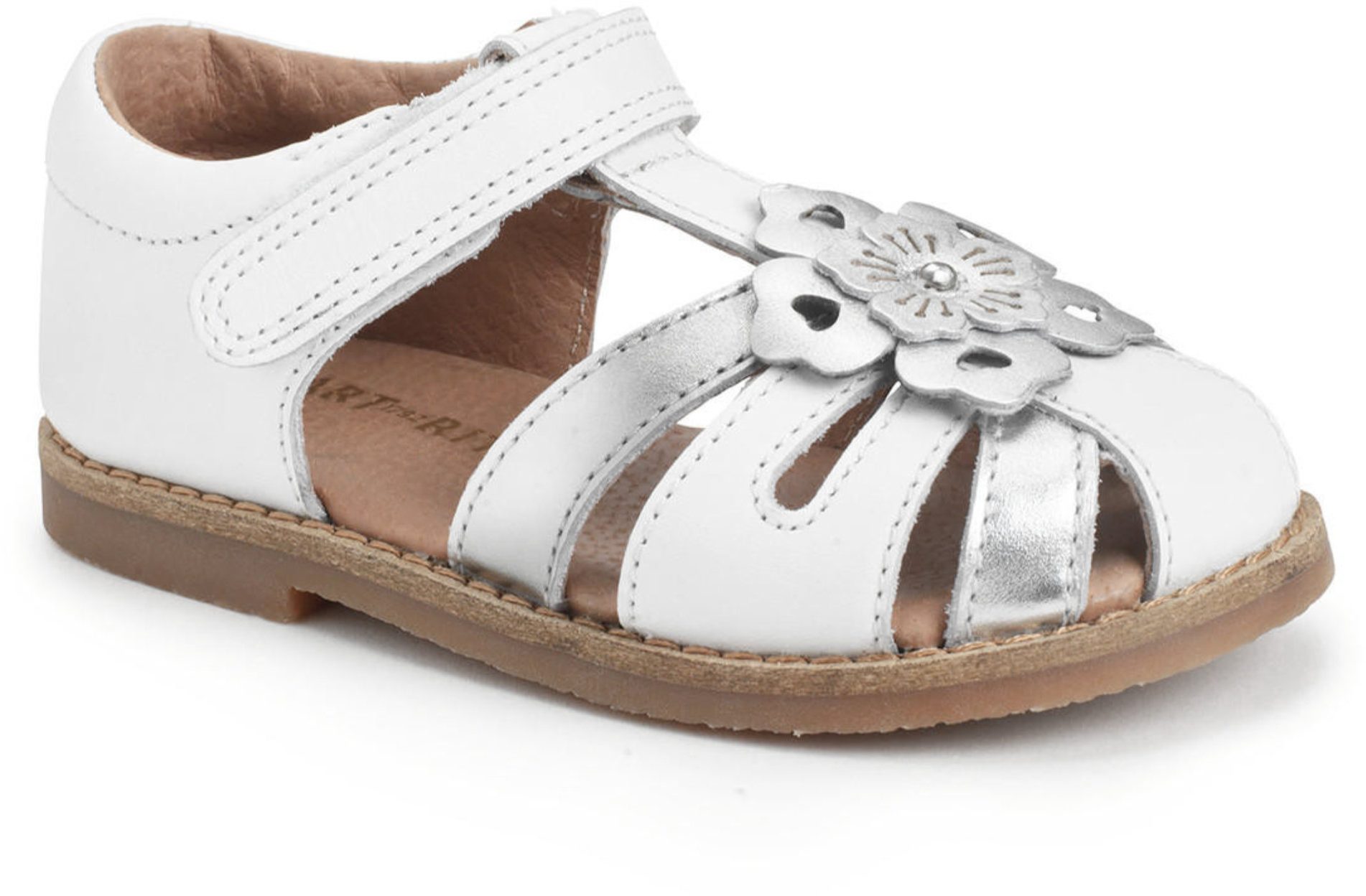 Start-Rite Flora White/Silver Leather 5198_14 - Girls Sandals ...