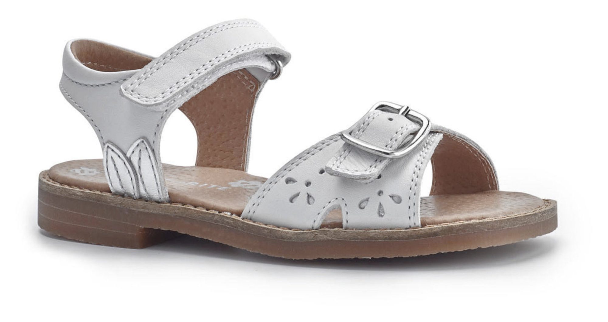 Start-Rite Holiday White Leather 5201_5 - Girls Sandals - Humphries Shoes